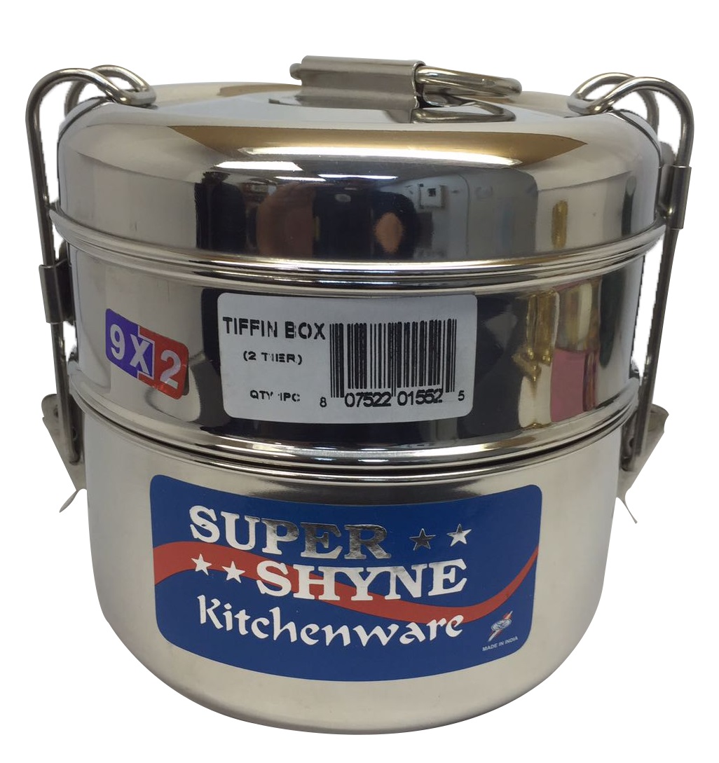 Stainless Steel Tiffin Lunch Box Small 2 Containers 31930 Buy stainless-steel-tiffin-lunch-box-small-2-containers-31930-buy